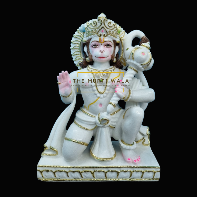 Lord Hanuman Marble Statue for Home & Temple | TheMurtiWala